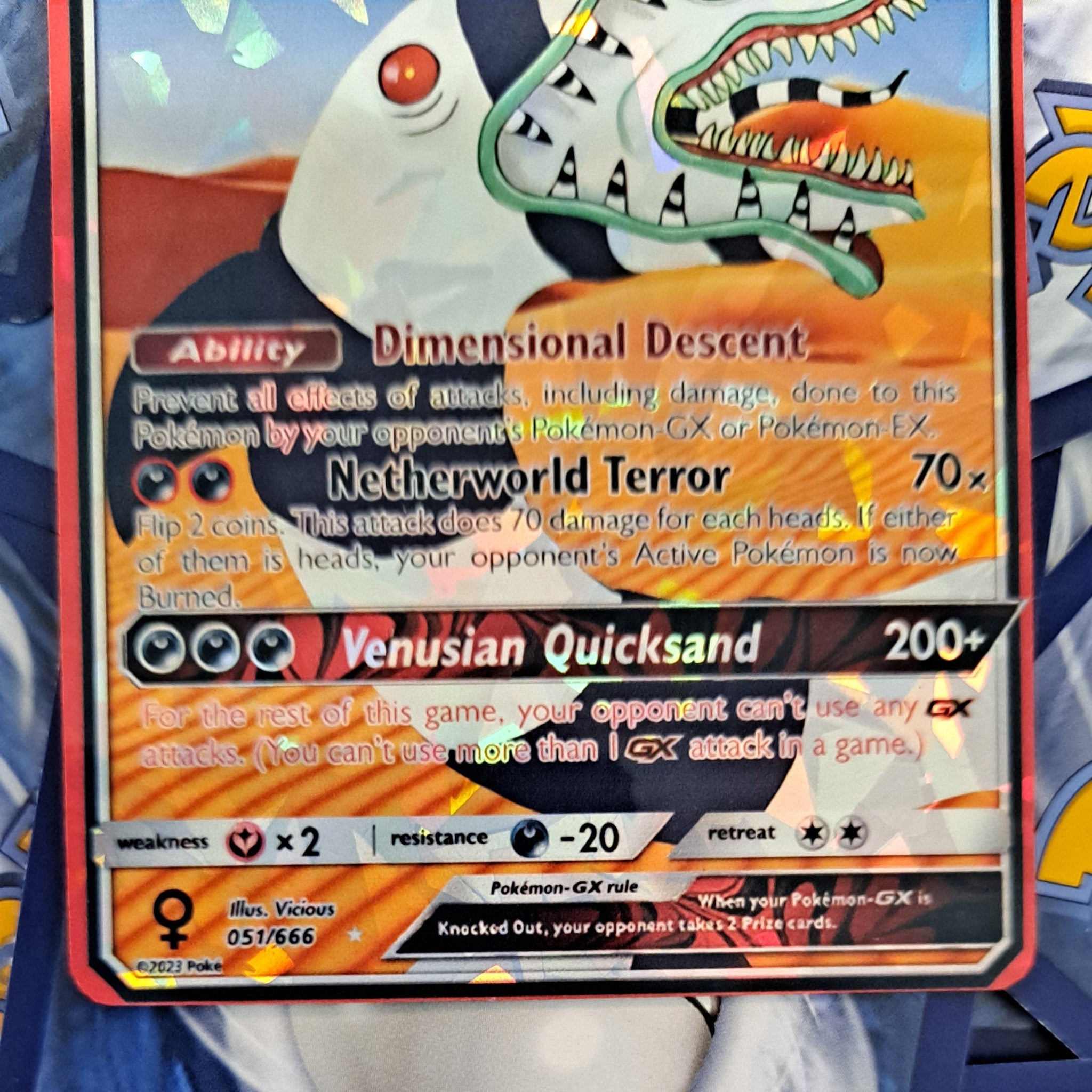 Beetlejuice Sand Worm Pokemon Card – ViciousProxies