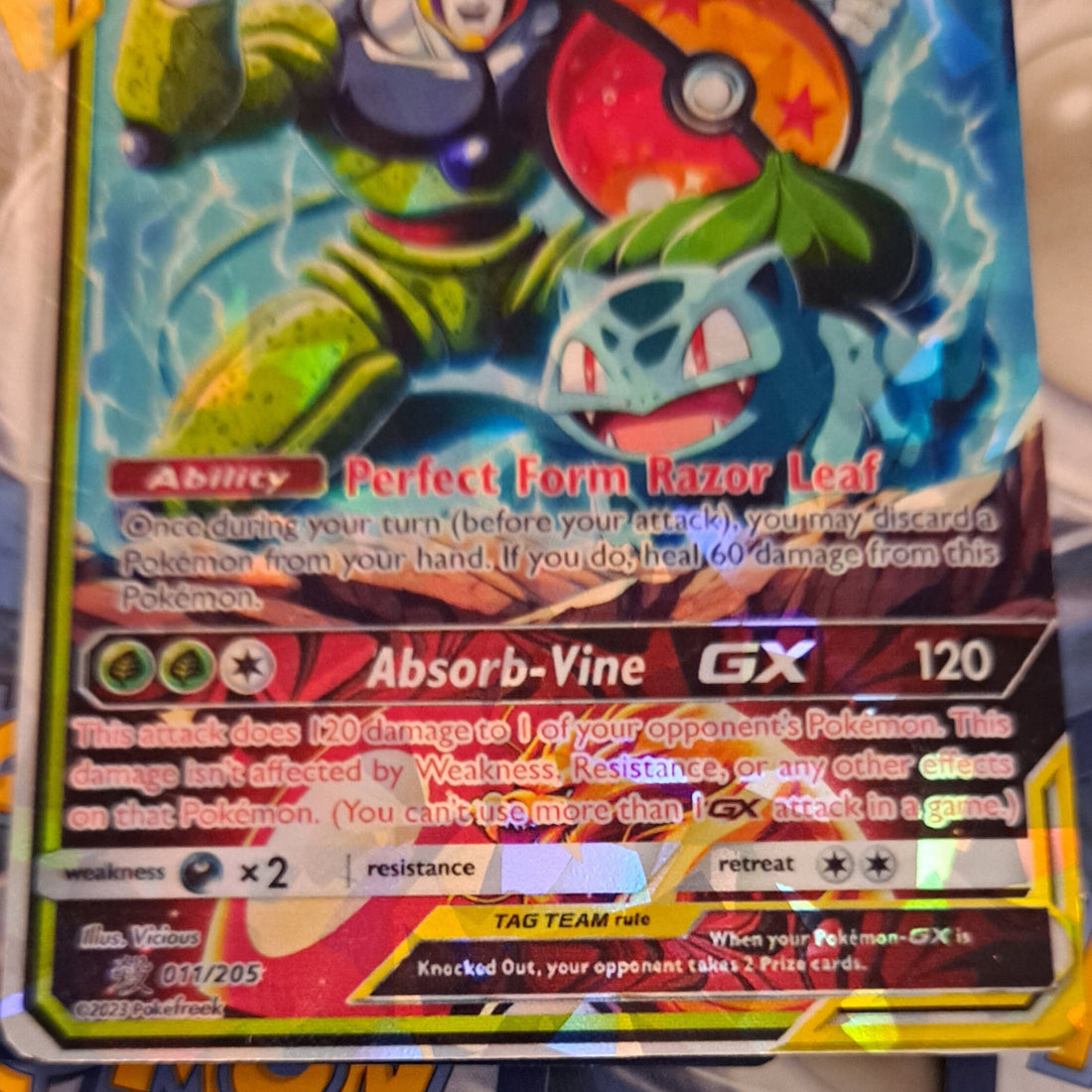 Bulbasaur And Cell Tag Team Pokemon Card – ViciousProxies
