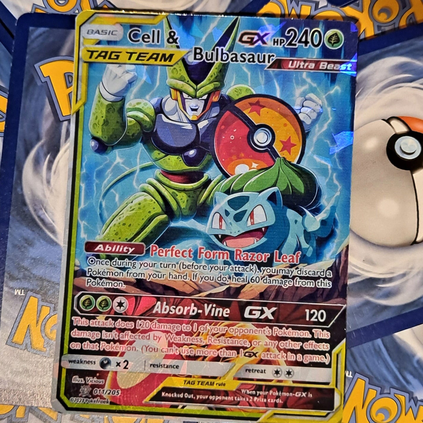 Bulbasaur And Cell Tag Team Pokemon Card – ViciousProxies