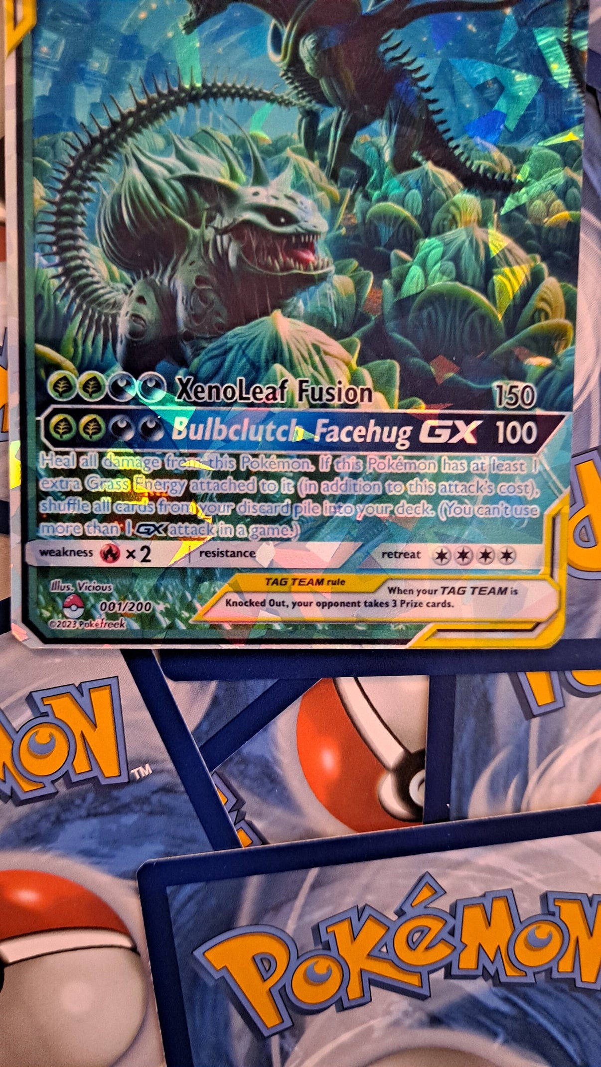 Bulbasaur And Xenomorph Tag Team Pokemon Card – ViciousProxies