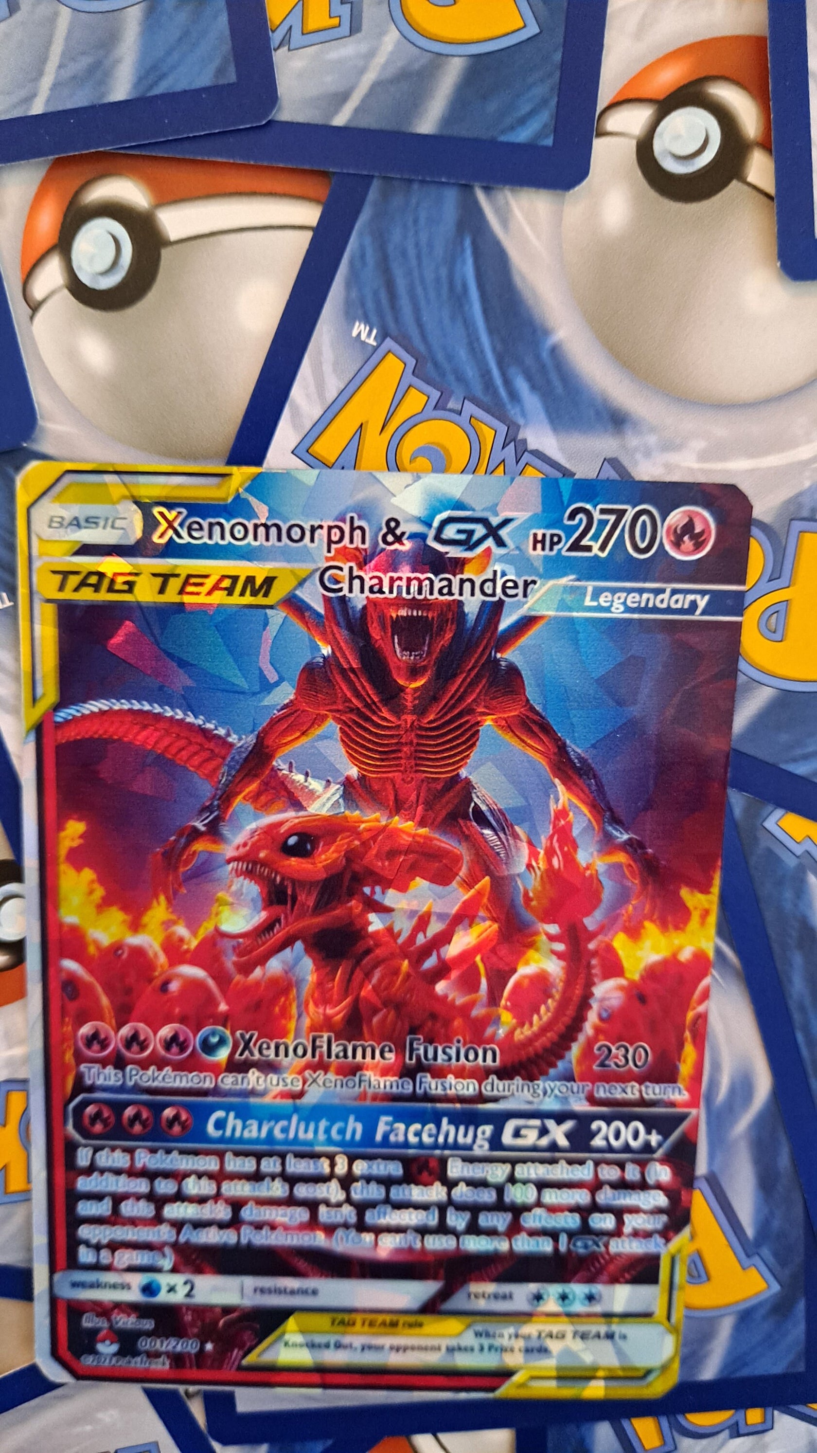 Charmander And Xenomorph Tag Team Pokemon Card – ViciousProxies
