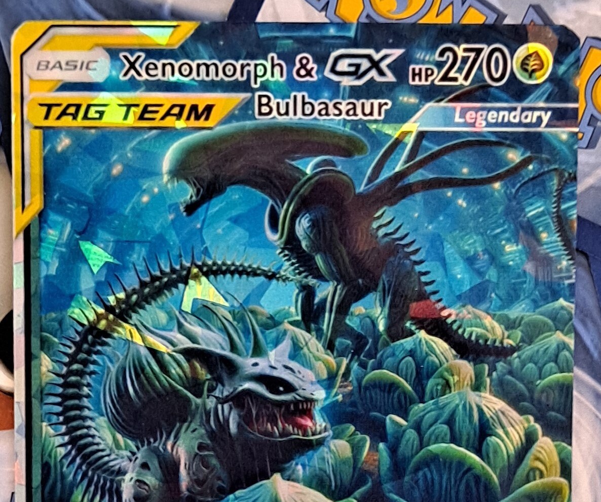 Bulbasaur And Xenomorph Tag Team Pokemon Card – ViciousProxies