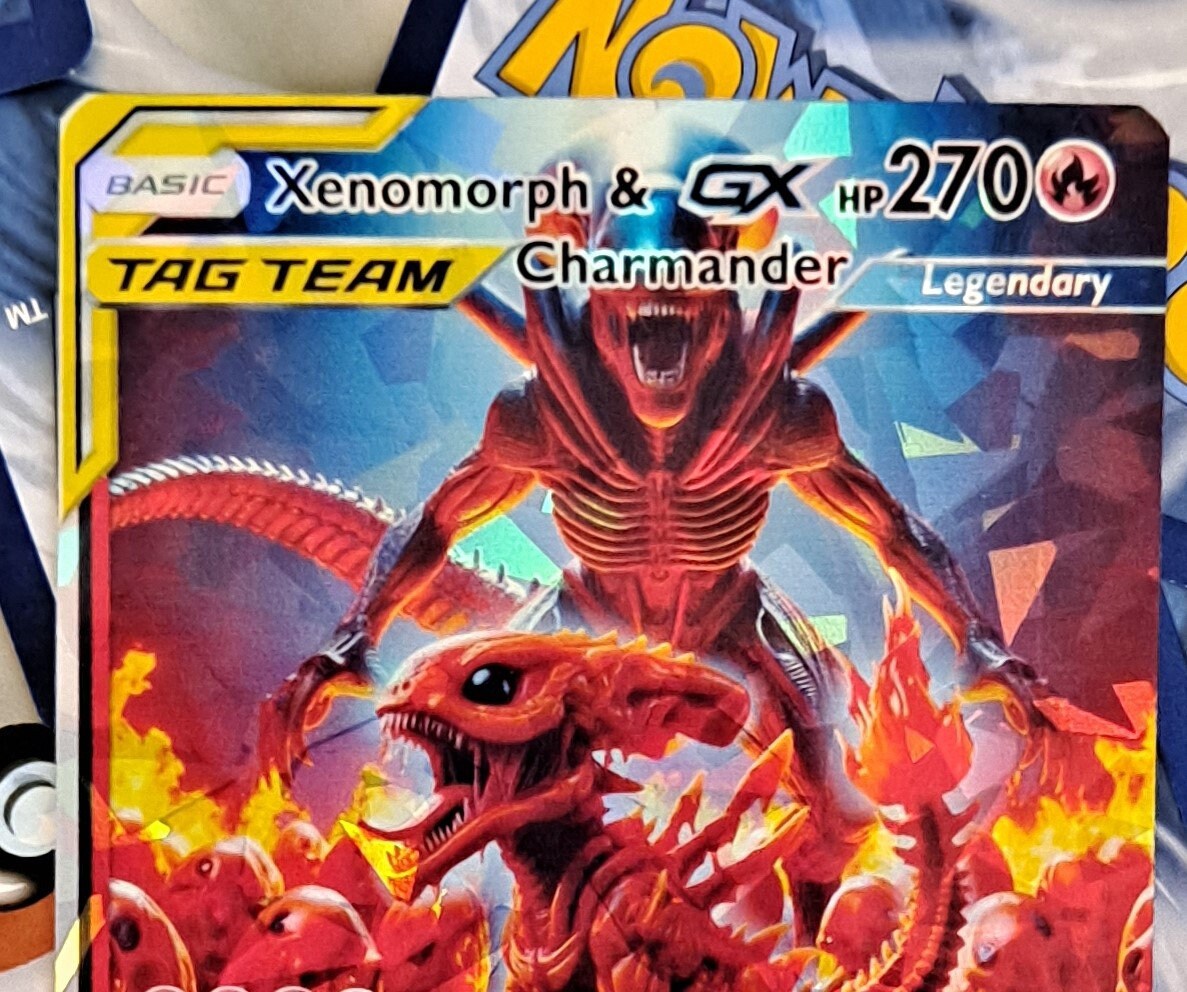 Charmander And Xenomorph Tag Team Pokemon Card – ViciousProxies