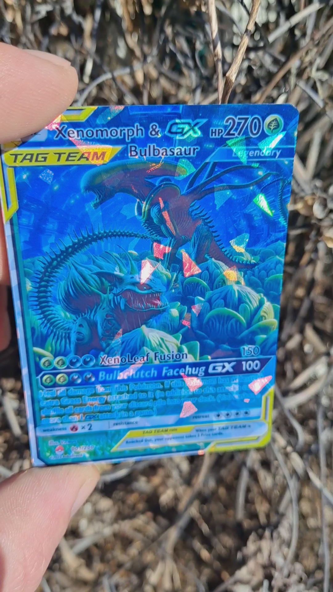 Bulbasaur And Xenomorph Tag Team Pokemon Card – ViciousProxies